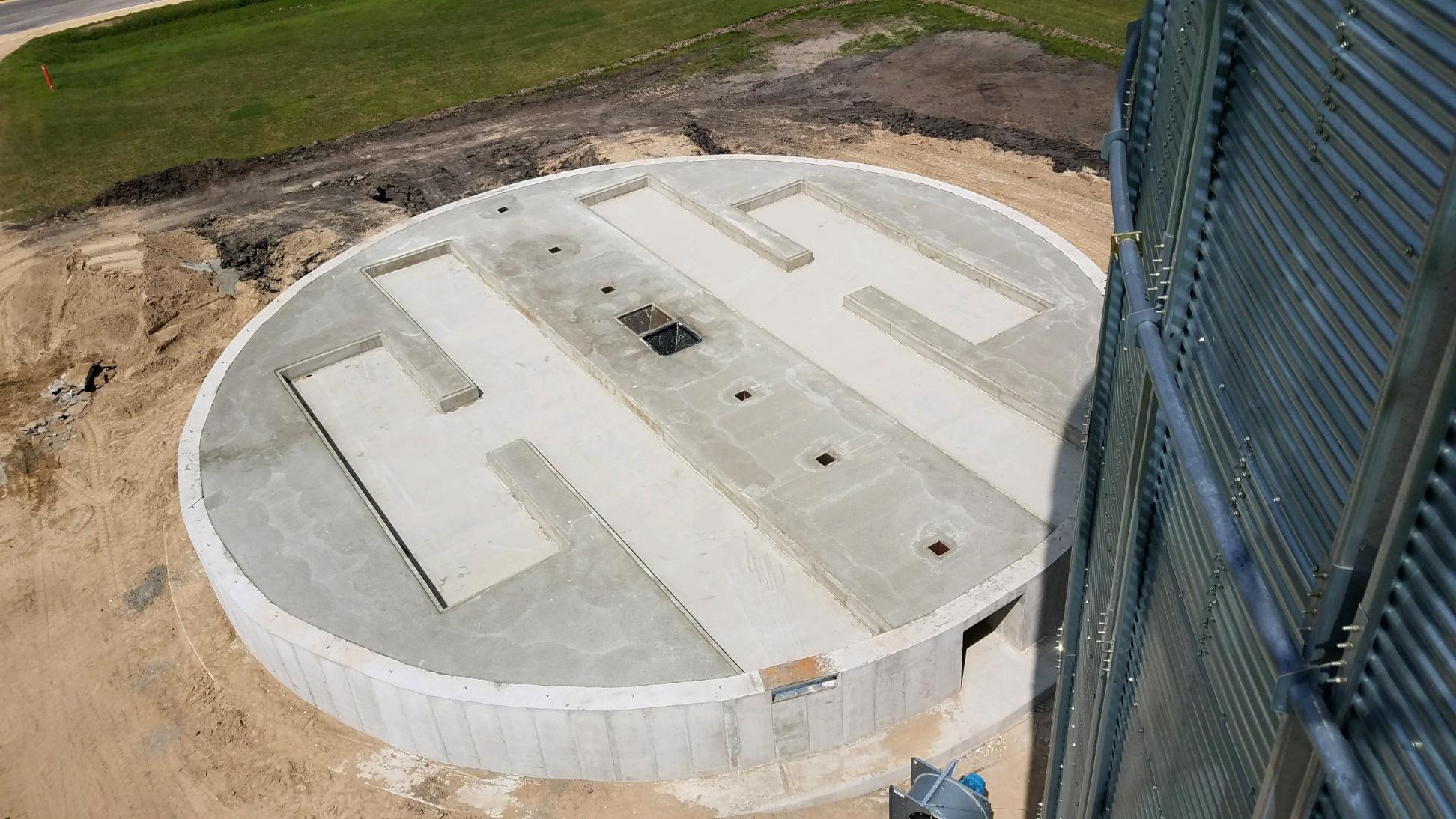 Millwright Services and Concrete Foundations for Grain Storage