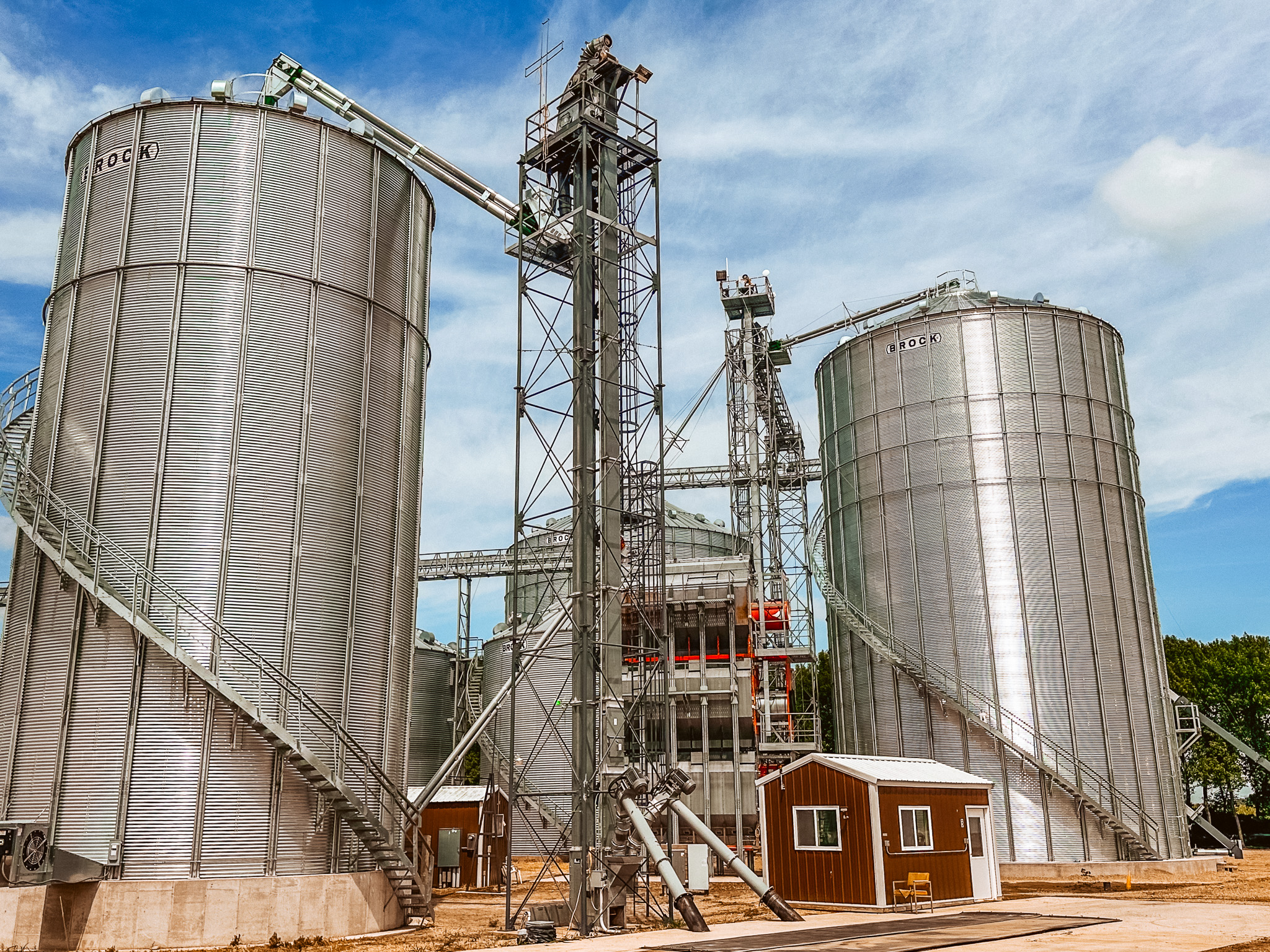 Durable Bin Stair/Spiral Stairways for Safe Grain Bin Access